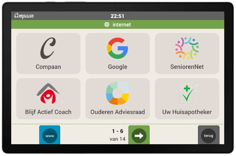 Compaan Seniorentablet - Gemakkelijk en veilig